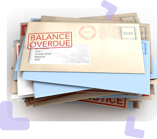 Settle up an outstanding debt with a payment plan.